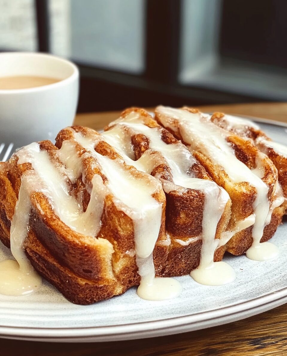 Cinnamon Roll Pull-Apart Toast - Recipe Amelia