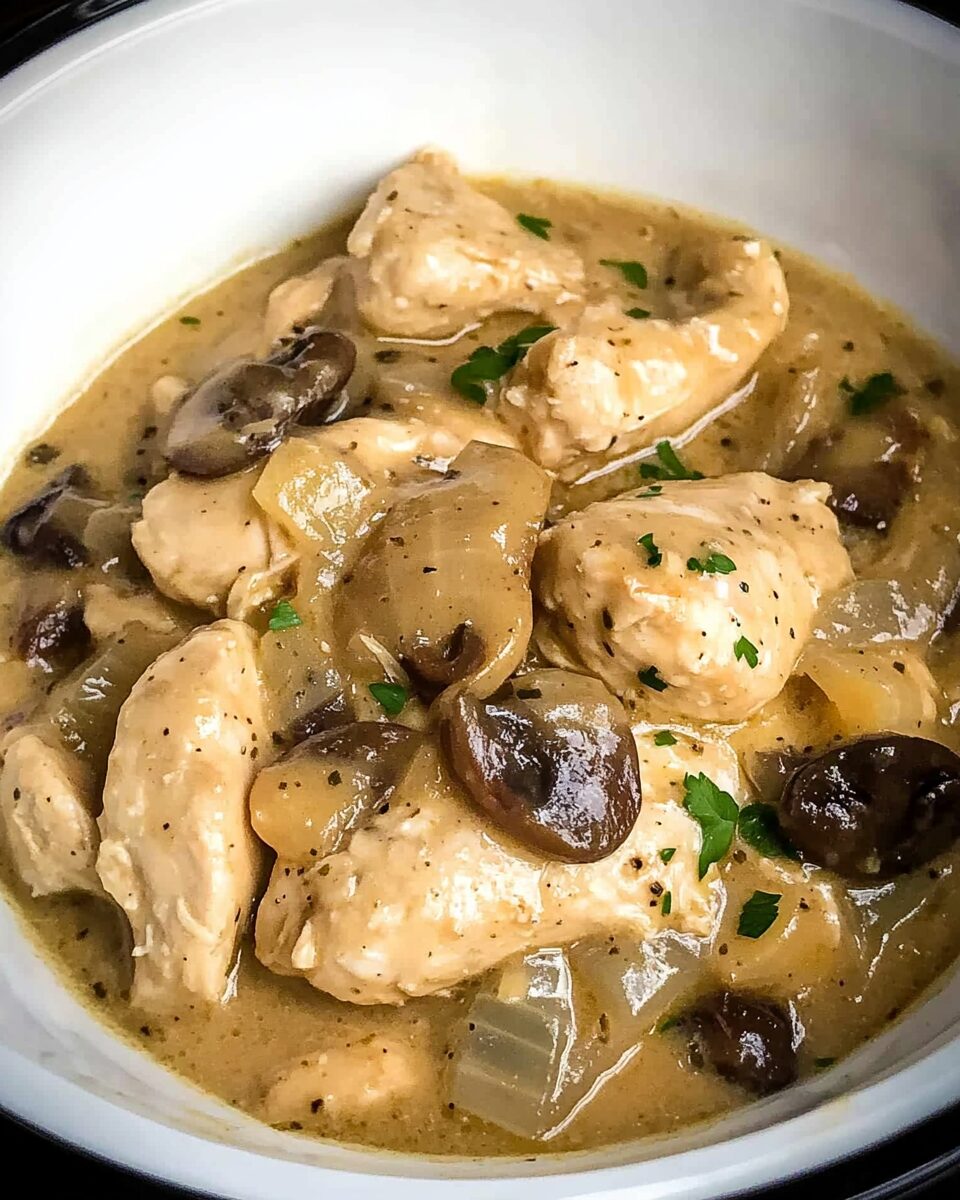Creamy Crock Pot Chicken Marsala