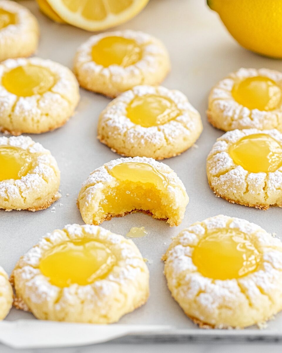 Lemon Curd Thumbprint Cookies