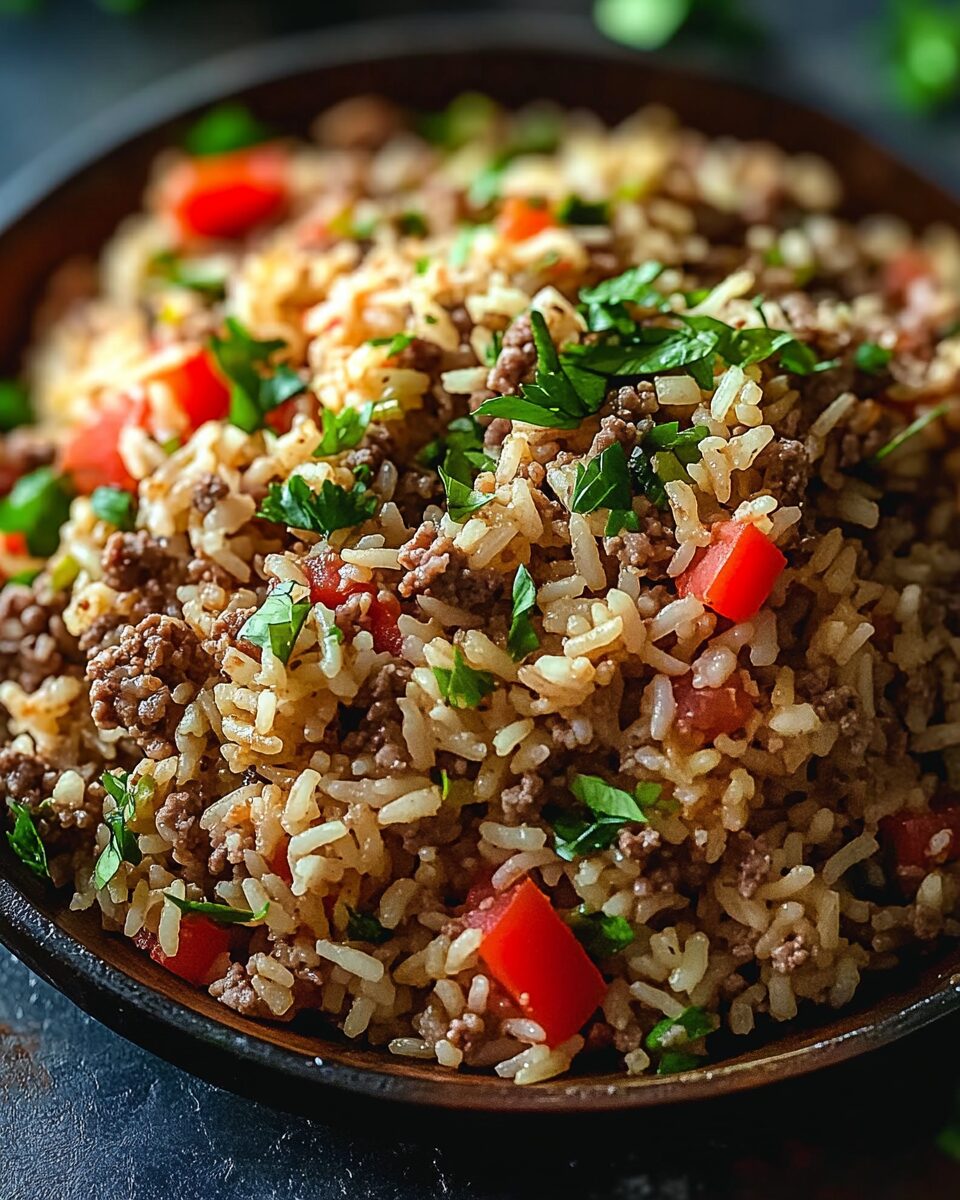 Dirty Rice with Ground Beef
