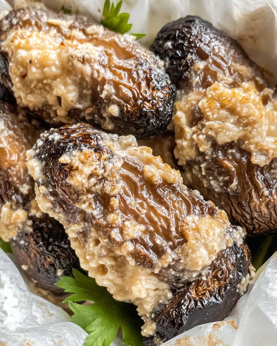 Crab Stuffed Morel Mushrooms