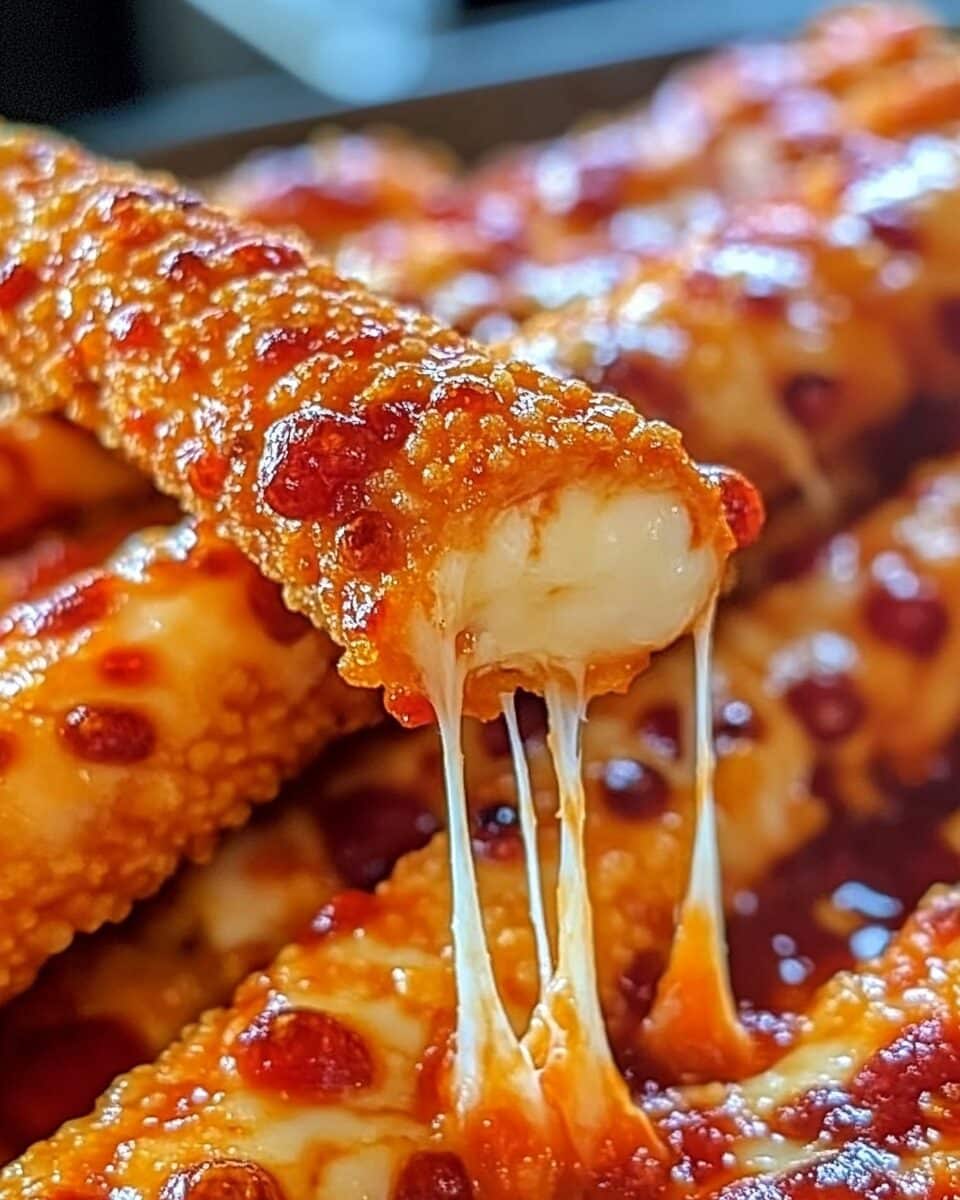 Hot Cheeto Mozzarella Sticks