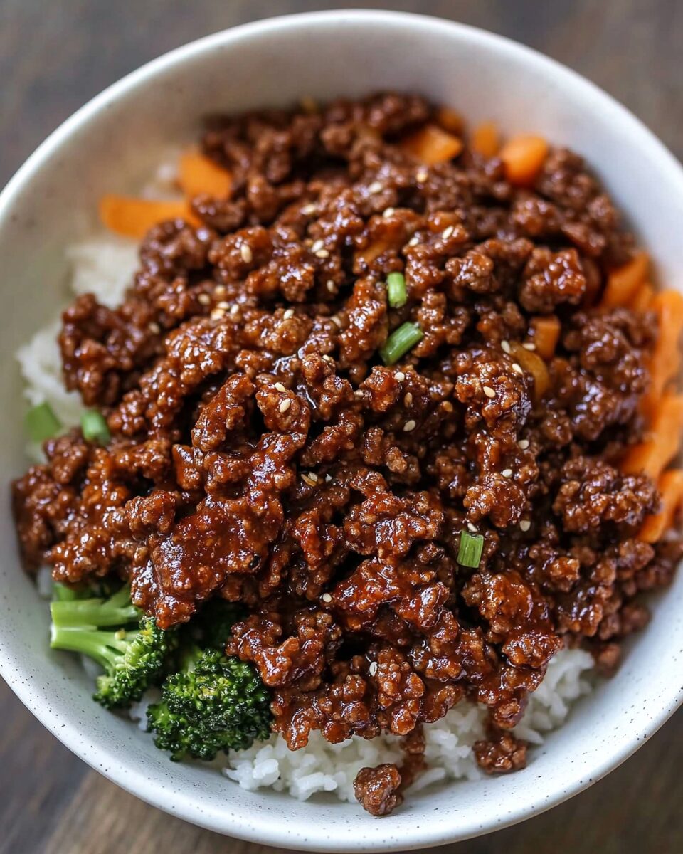 Firecracker Ground Beef Bowls