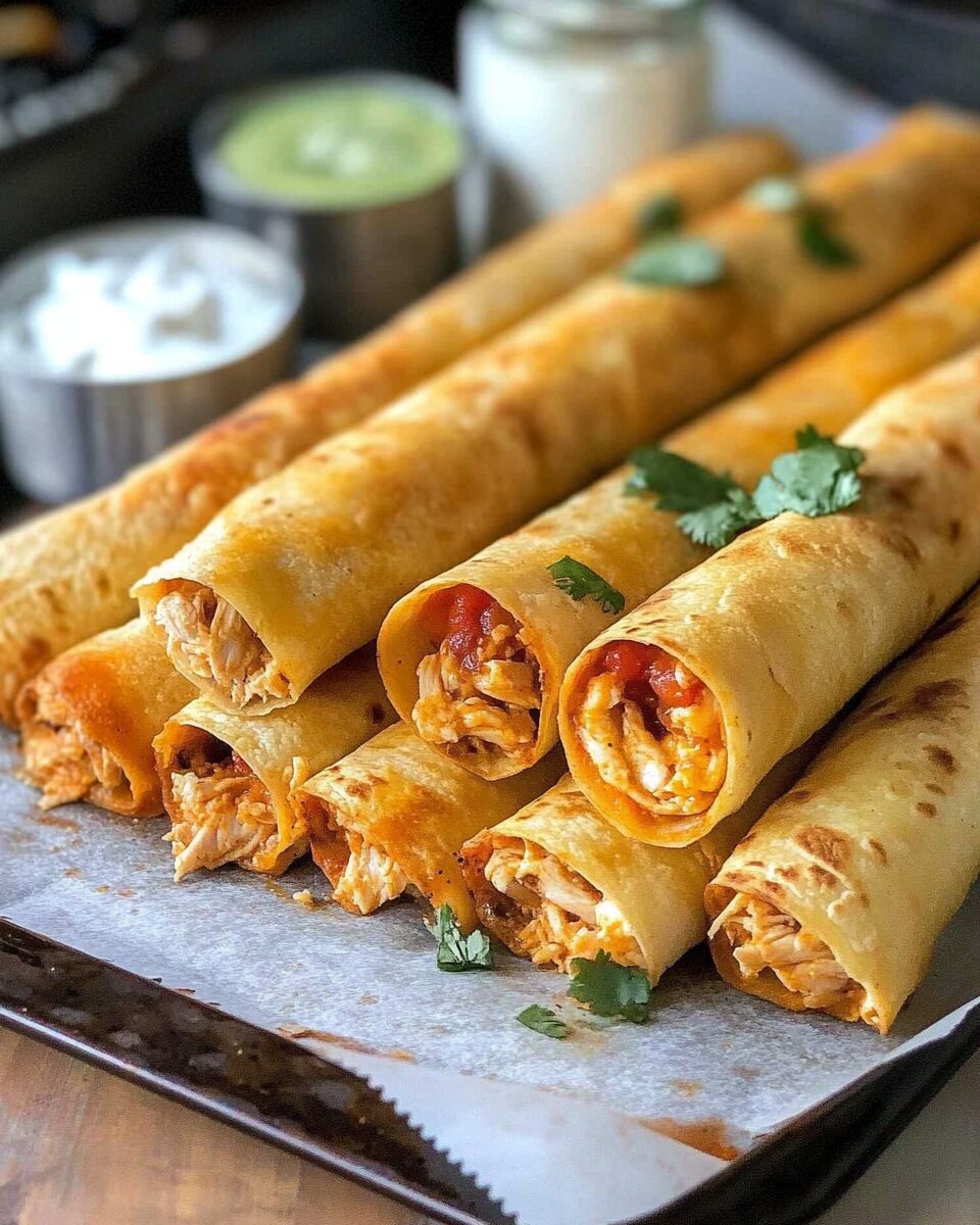 Chicken Pepper Jack Taquitos
