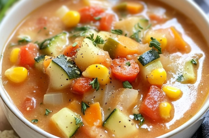 Garden Harvest Summer Vegetable Stew